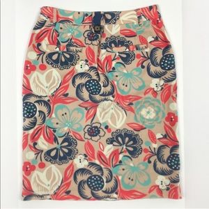 Boden | Skirts | Boden Corduroy Spring Floral Mini Pencil Skirt 4l ...